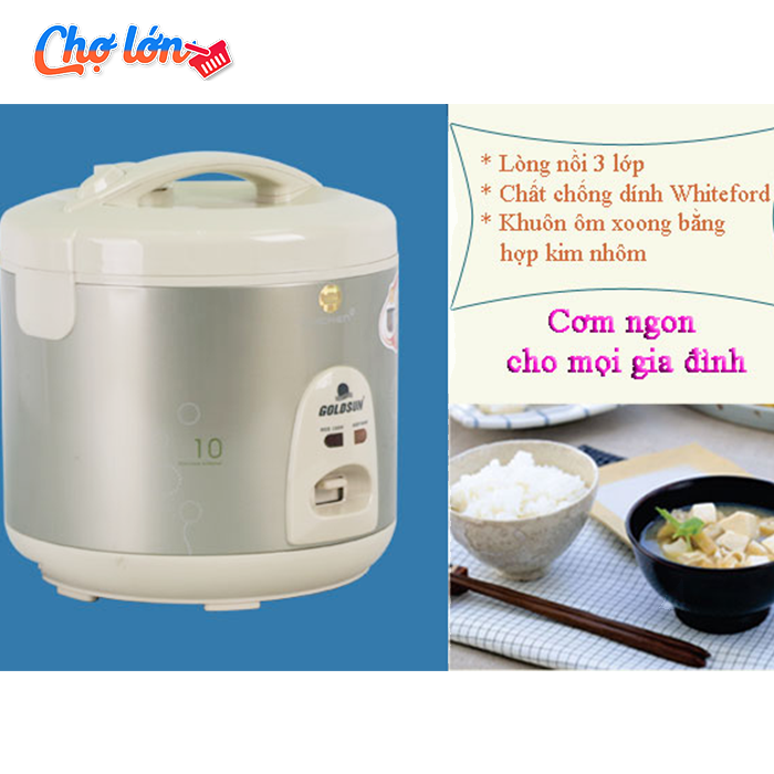 Nồi Cơm Điện Goldsun 1,8 Lít ARC-G18TY | Chợ Lớn JSC